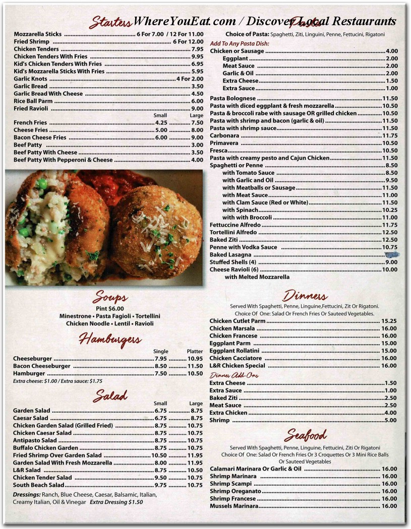 L & R Pizza in Staten Island