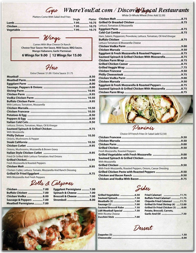 L & R Pizza in Staten Island