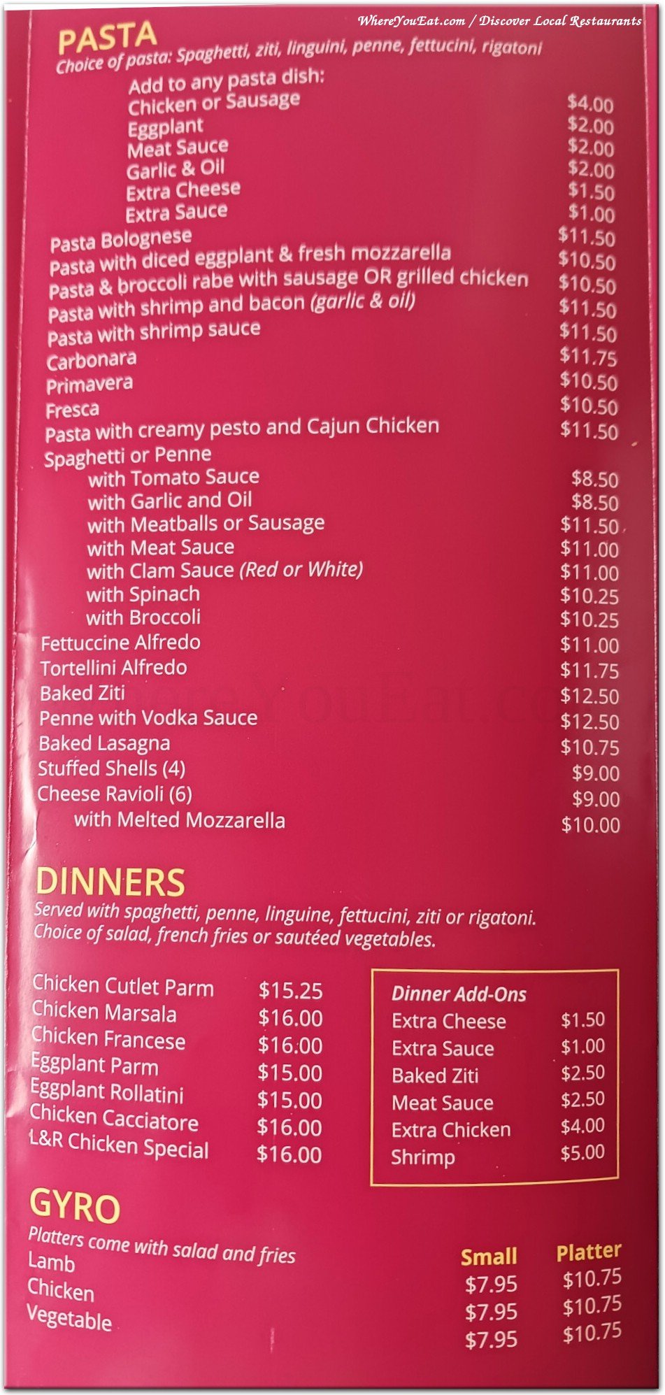L & R Pizza in Staten Island